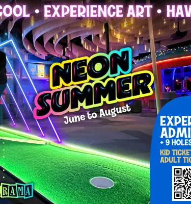 Neon Summer at FloridaRAMA: Immersive Art & Mini Golf | Visit St ...