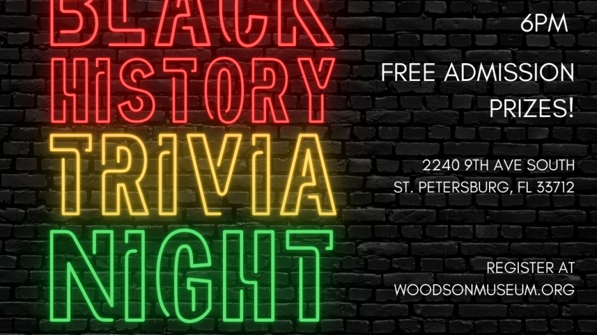 Black History Trivia Night at The Woodson | Visit St Petersburg Clearwater Florida