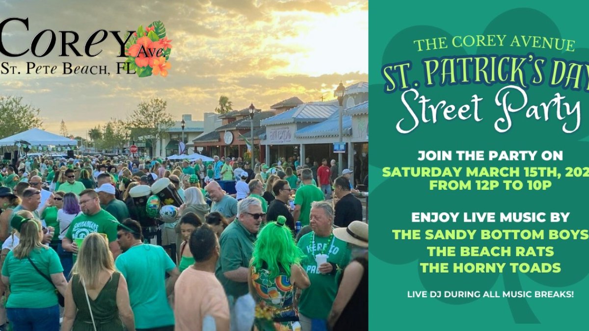 The Corey Ave St. Patrick’s Day Street Party in Downtown St. Pete Beach ...