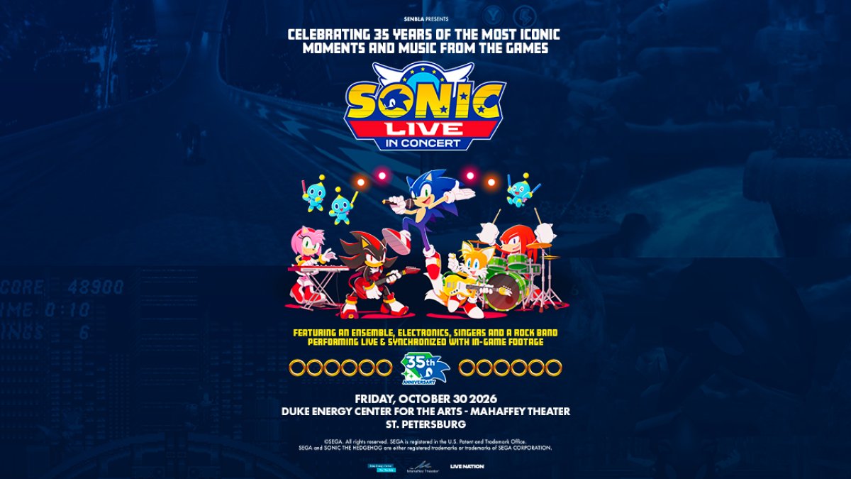 Sonic Live In Concert at The Mahaffey | Visit St Petersburg Clearwater ...